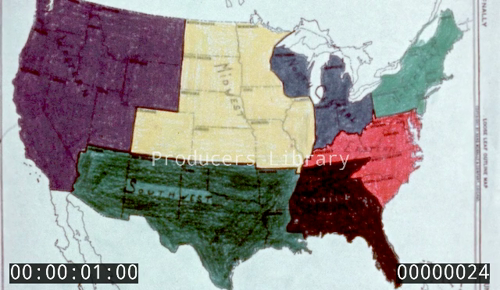 1952 United States map